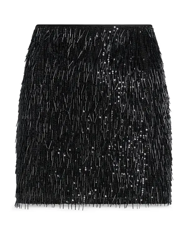 Cinq À Sept Leia Beaded Sequinned Skirt