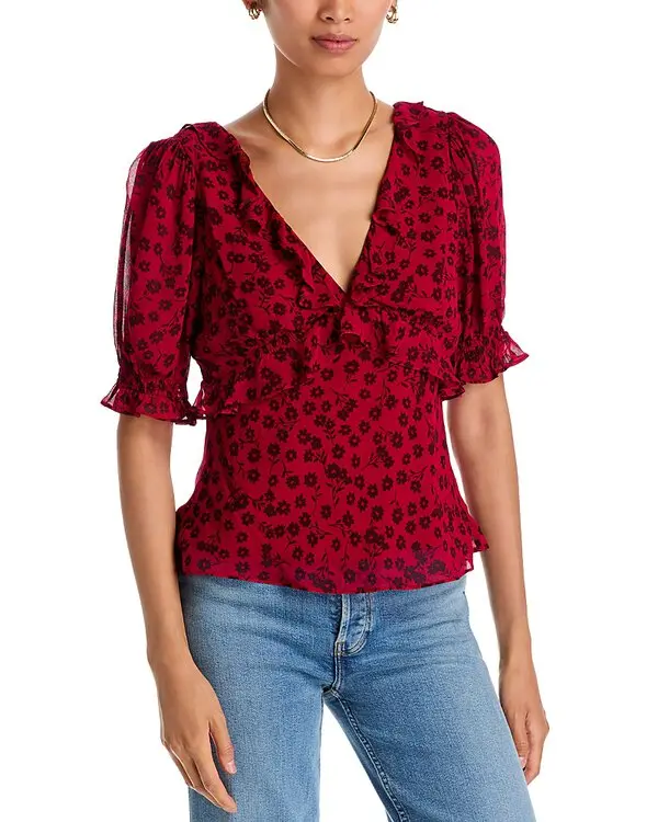 Rails Miramar Ruffled Top