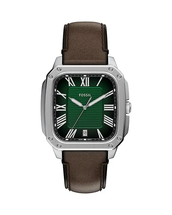 Fossil Crosby Three-hand Watch - Green/brown