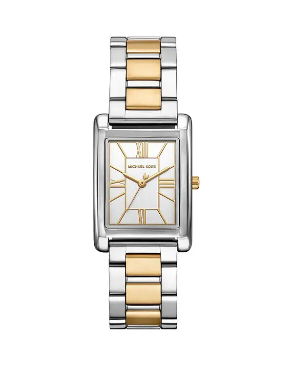 Michael Kors Essex Watch, 26mm X 37mm - White/two Tone