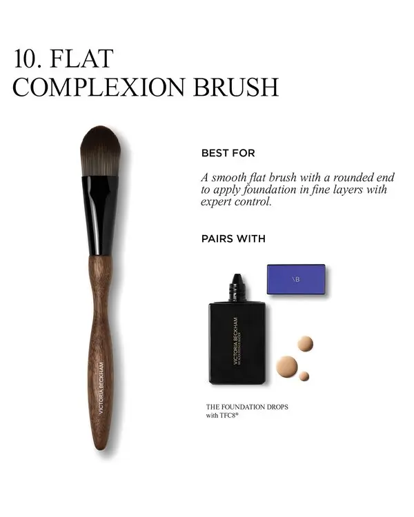 Victoria Beckham Brush Collection 10 Flat Complexion Brush