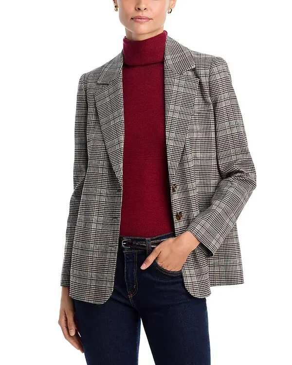 Alice + Olivia Michael Boxy Single Breasted Blazer