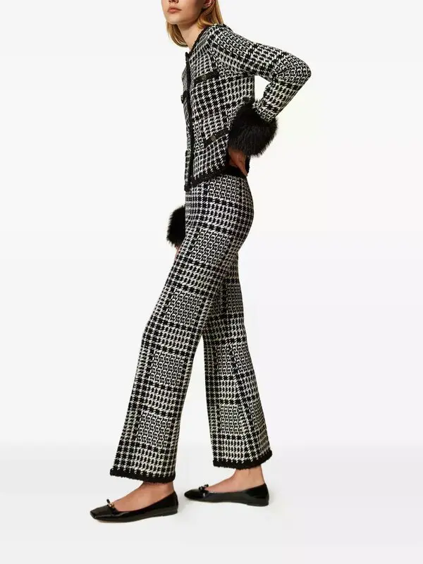 TWINSET Checked Knit Pants