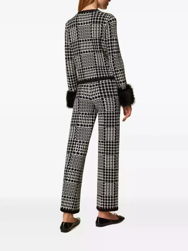 TWINSET Checked Knit Pants