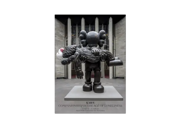 KAWS X Ngv Exhibition Poster Gone - Multicolor