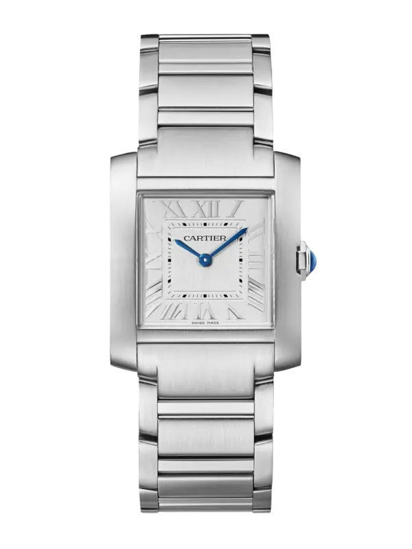 CARTIER Tank Française 32mm Stainless Steel Watch - Gray