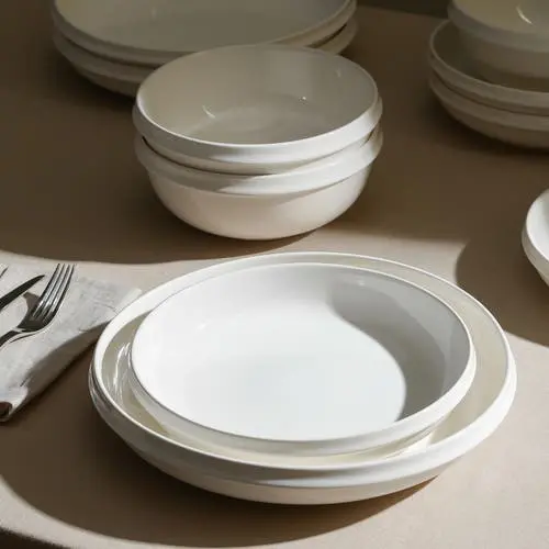 STONE + LAIN Verso Porcelain 4-piece Salad Plate Set
