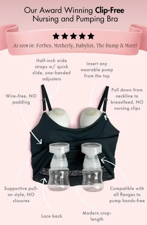 DAVIN & ADLEY Busty Pumping And Nursing Crop Cami - Stone