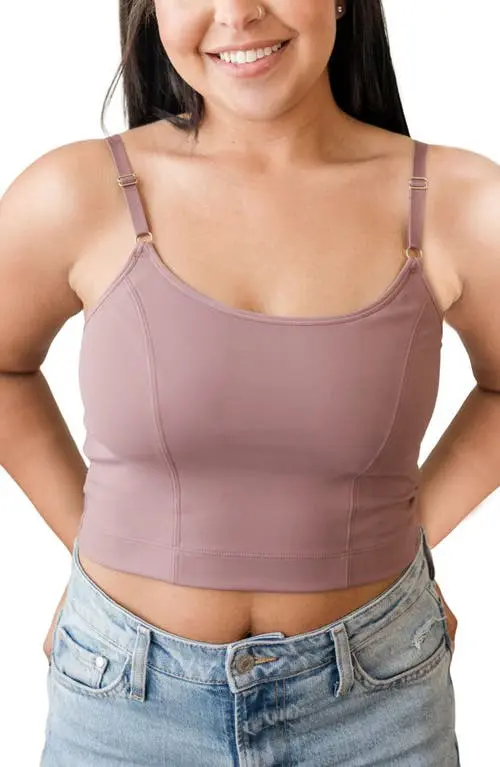 DAVIN & ADLEY Amelia Pumping And Nursing Crop Cami - Mauve