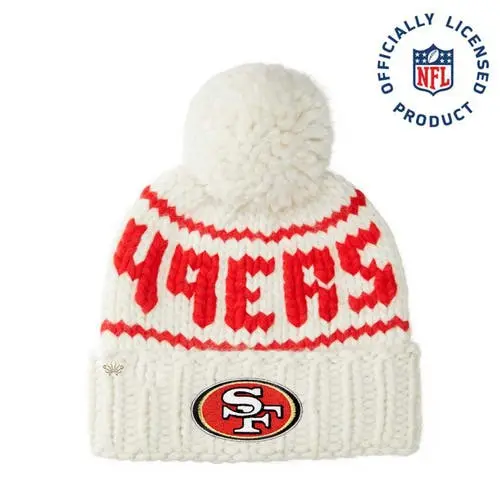 Lele Sadoughi X Nfl 49ers Beanie - White 100