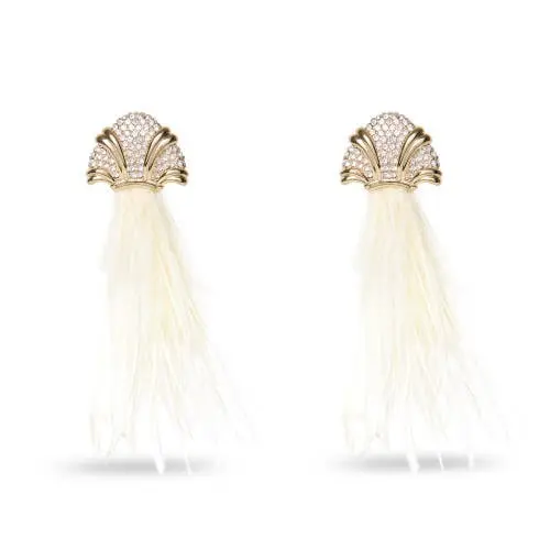 Lele Sadoughi The Met X Toulouse Mlle Feather Earrings - Mademoiselle Eglantine 960