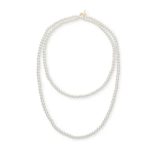 Lele Sadoughi Opera Pearl Strand Necklace - Pearl 100