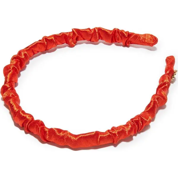 Lele Sadoughi Jessie Silk Headband - Lipstick Red 600