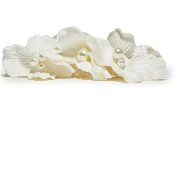 Lele Sadoughi Magnolia Claw Clip - Ivory 100