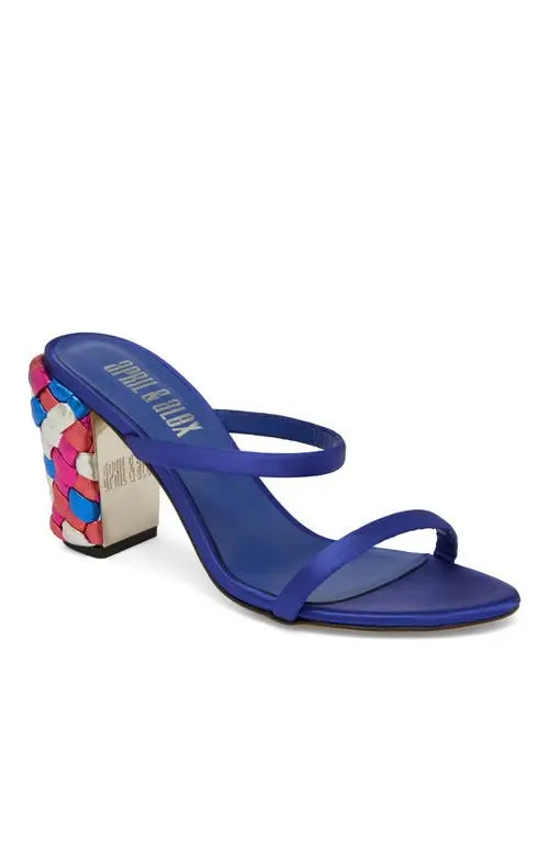 APRIL & ALEX Bianca High Heel Sandals - Blue