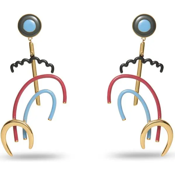 Lele Sadoughi The Met X Lele Kandinsky Mobile Earrings - Violett 960
