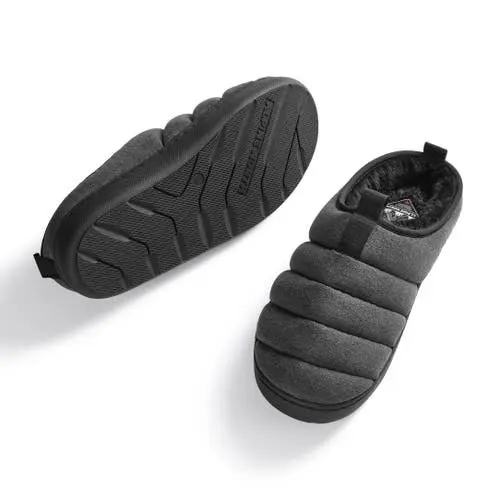 ALPINE NORTH Seaton Insulated Puffer Slippers - Grey