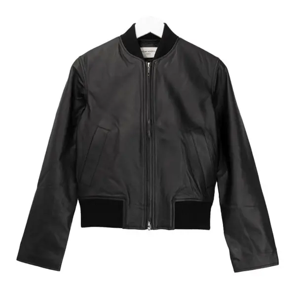 Officine Générale Leather Bomber Jacket