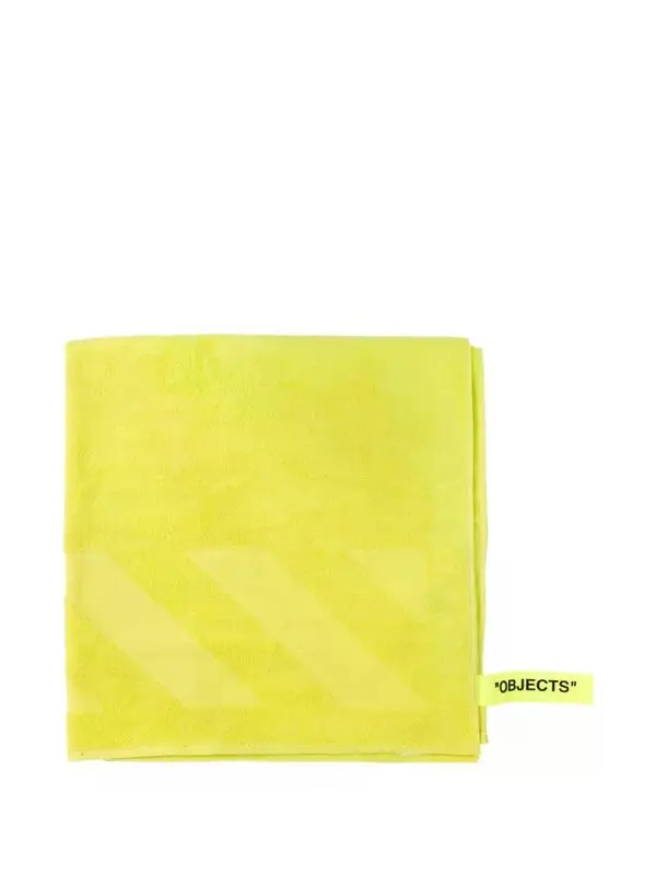 Off-White Chevron Objects Beach Towel - Yellow