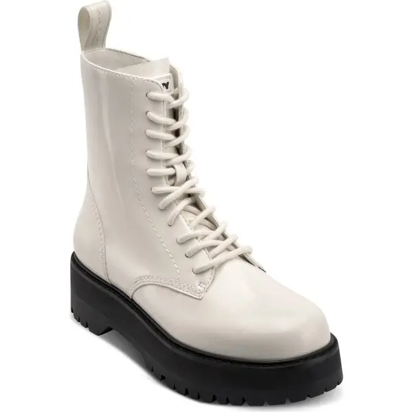 Dkny Platform Combat Boots - Coconut