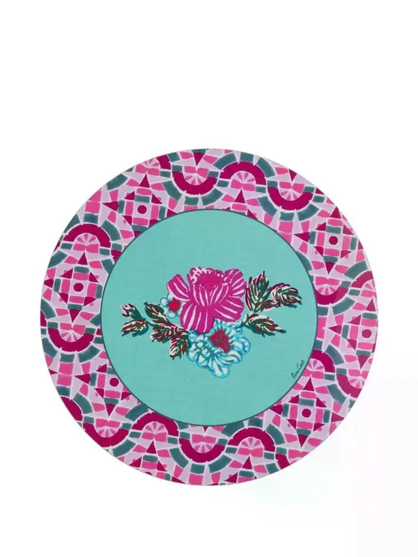 LISA CORTI Floral-print Placemat - Pink