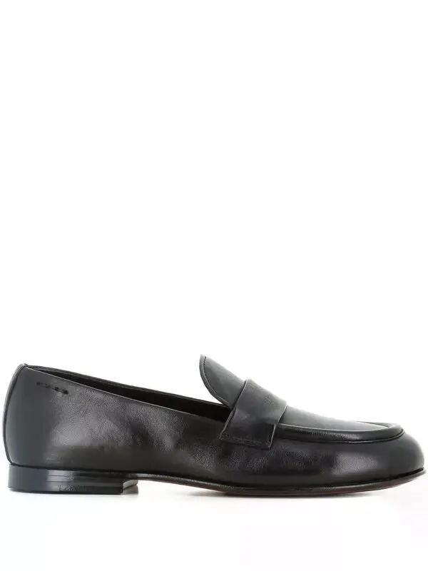 ALEXANDER HOTTO Leather Strap Loafers