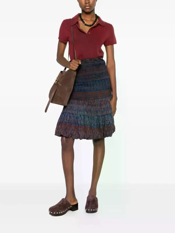 Antik Batik Tiered Midi Skirt