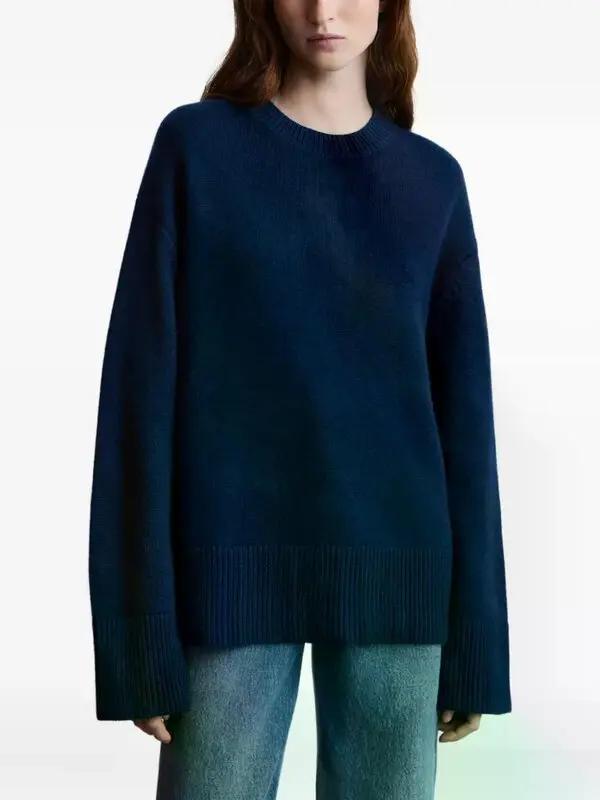 12 STOREEZ Luna Knitted Sweater - Blue