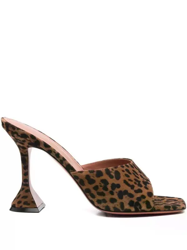 Amina Muaddi 95mm Lupita Heeled Mules