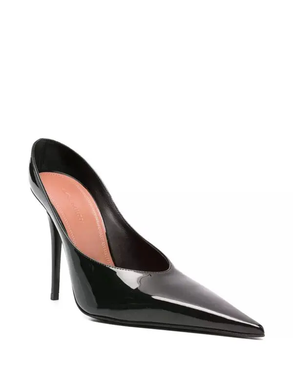 Amina Muaddi Anok Heeled Pumps - Black