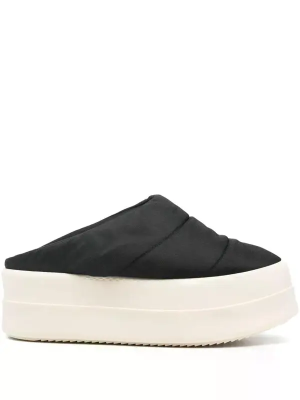 Rick Owens Quilted Platform Slippers