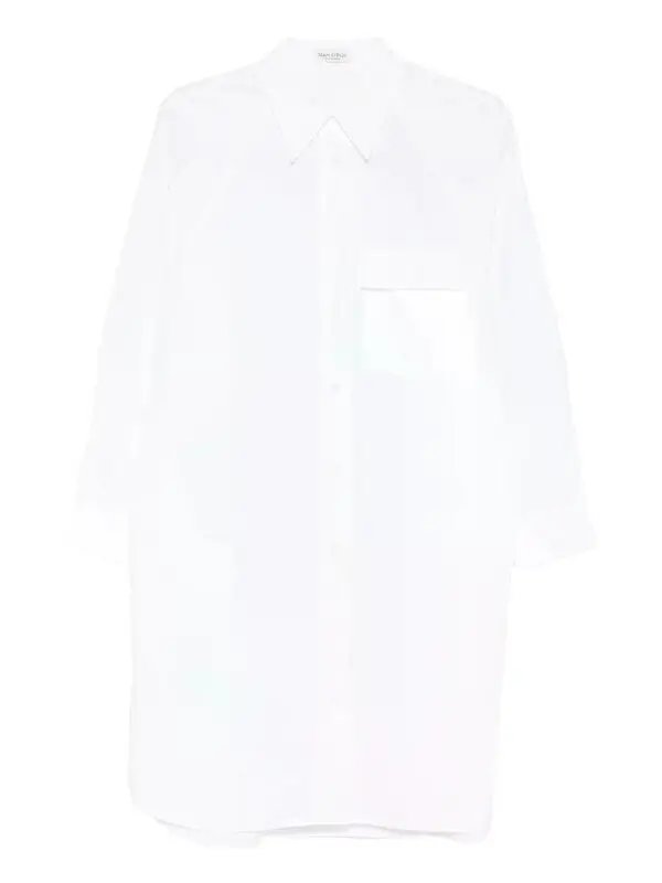Marc O'polo Chest-pocket Shirt Dress - White