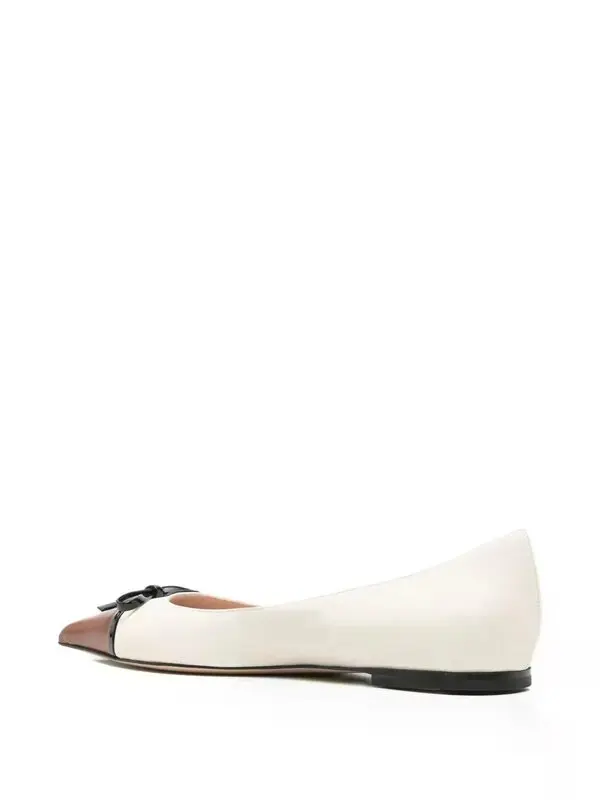 Valentino Garavani Leather Ballet Flats - White