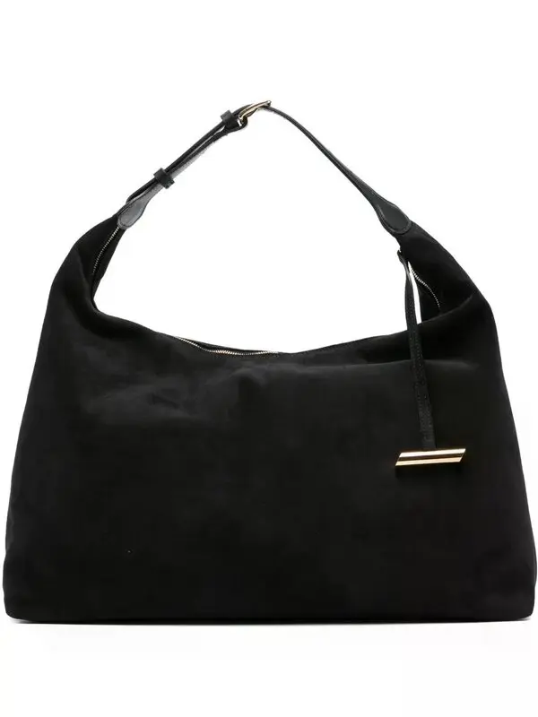 LIFFNER Suede Bucket Bag - Black