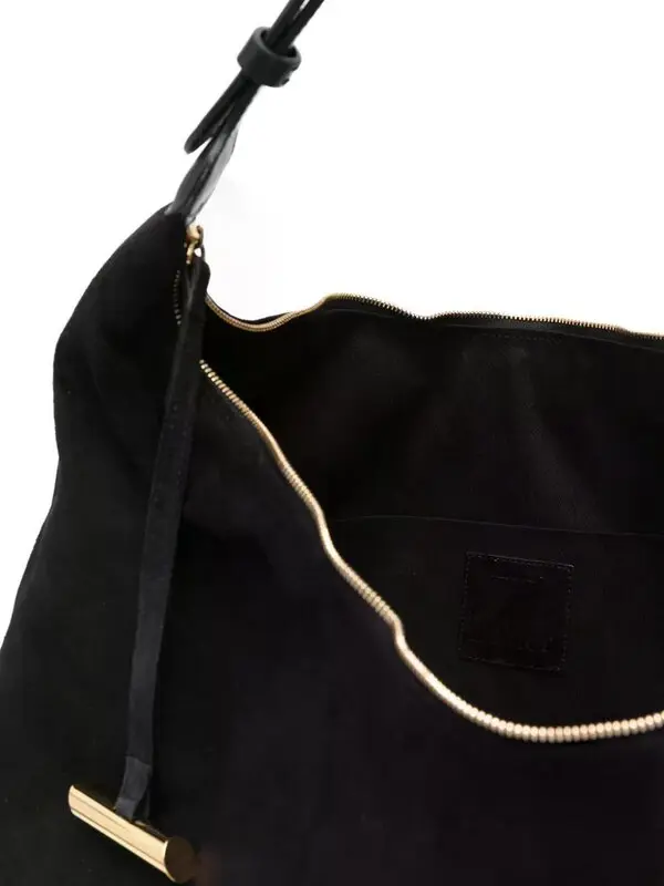LIFFNER Suede Bucket Bag - Black