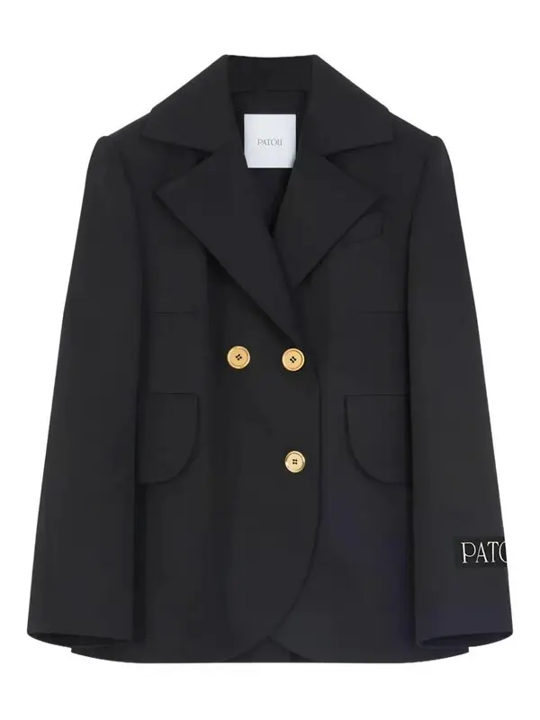 Patou Double-breasted Tie Jacket