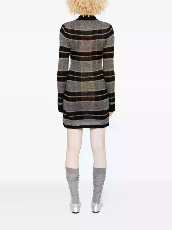 Guest in Residence Striped Midi Dress - Grey