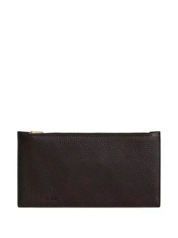 YU MEI Hannah Zip Wallet - Brown