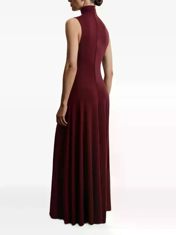 12 STOREEZ Roll-neck Maxi Dress - Red