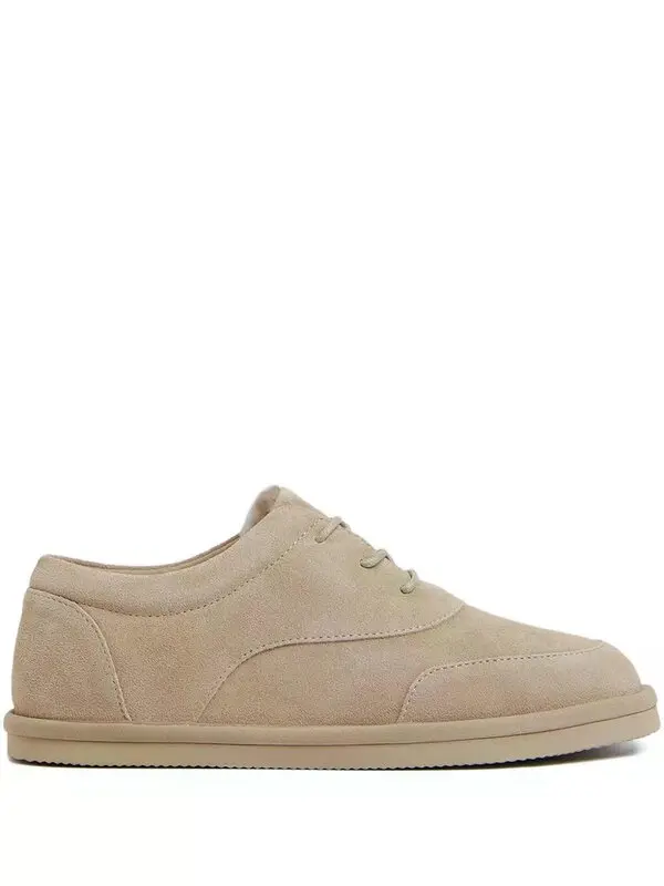 12 STOREEZ Leather Derby Shoes - Neutrals