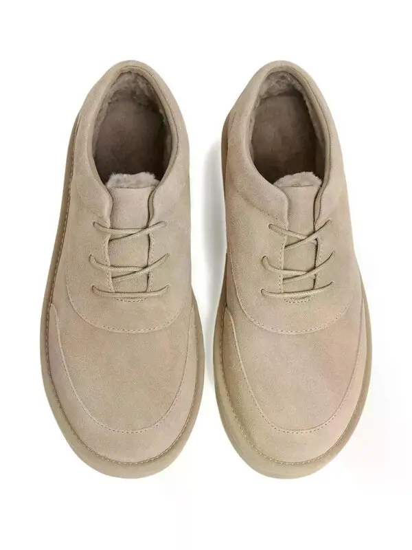12 STOREEZ Leather Derby Shoes - Neutrals
