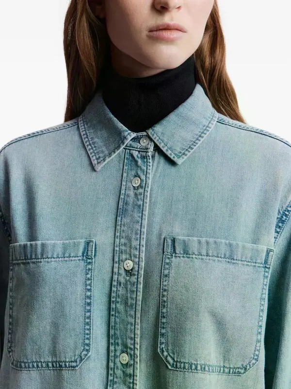 12 STOREEZ Denim Pocket Shirt