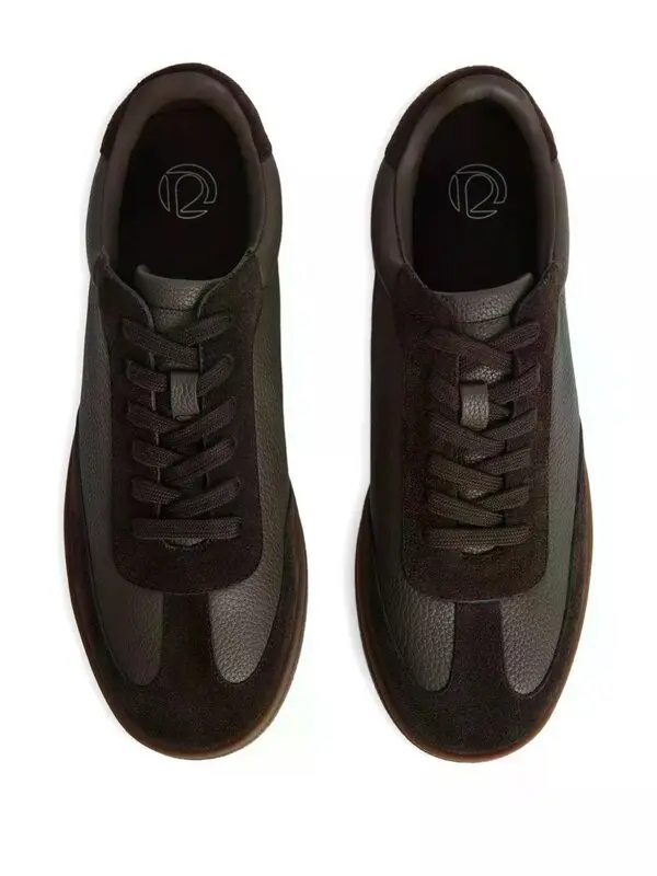 12 STOREEZ Panelled Leather Sneakers