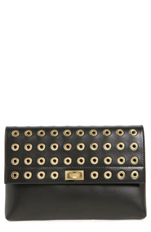ANYA HINDMARCH Valorie Eyelet Leather Clutch