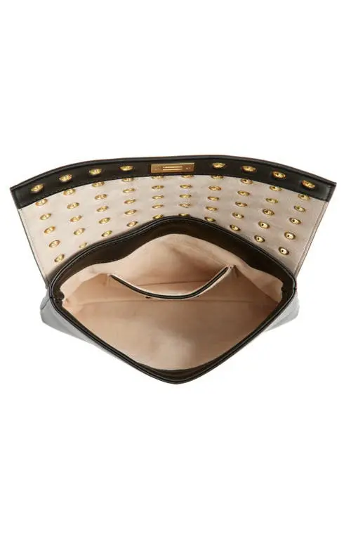 ANYA HINDMARCH Valorie Eyelet Leather Clutch