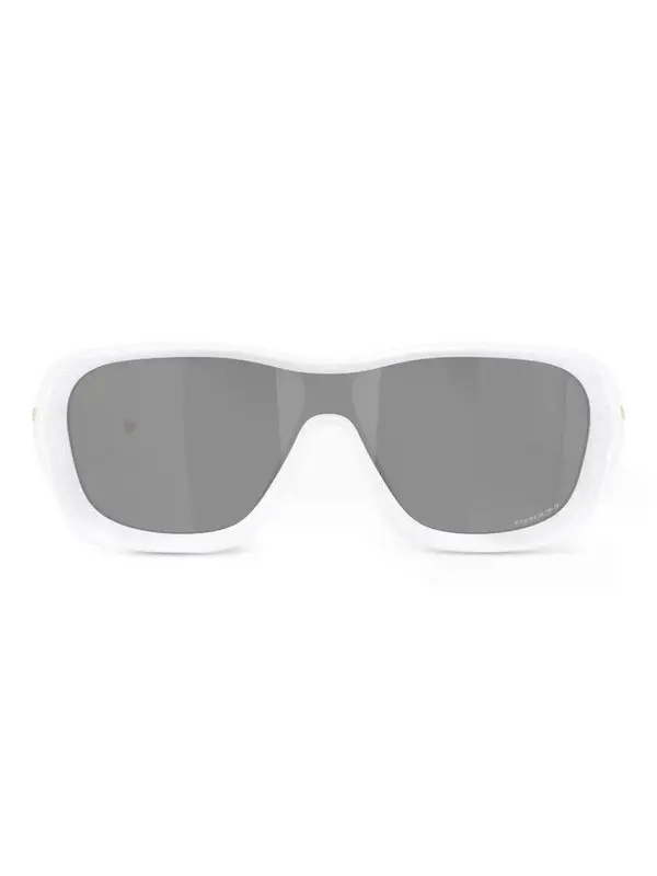 Oakley Geometric Frame Sunglasses - White