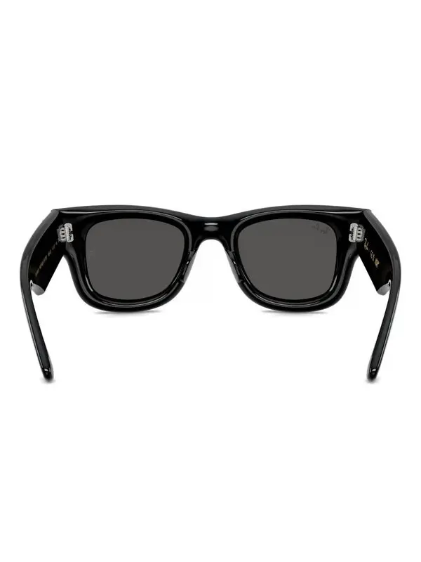 Ray-ban Wayfarer Rivet-embellished Sunglasses - Black