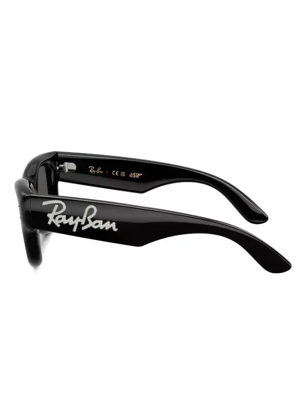 Ray-ban Wayfarer Rivet-embellished Sunglasses - Black