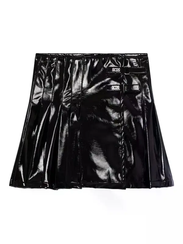 Gcds Pleated Skirt - Black