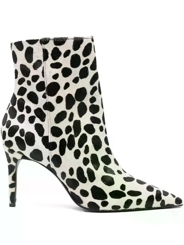 Schutz Dalmatian Print Ankle Boots